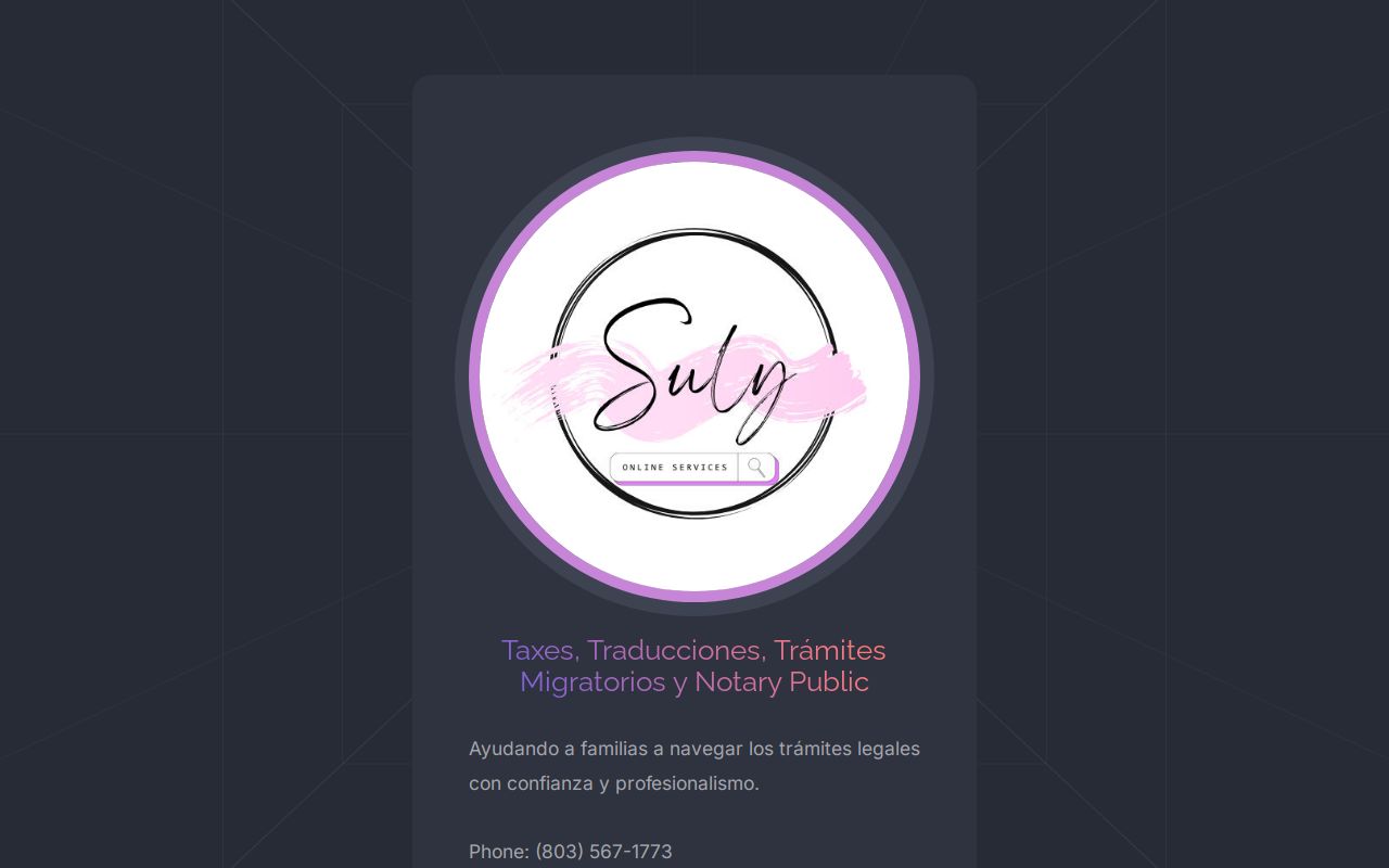 Suly Sanchez - Online Services